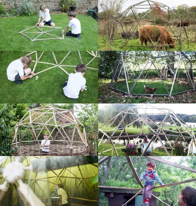 How to build a dome house or geodesic dome. Step by step!