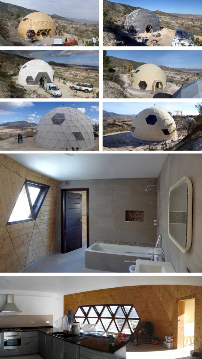 How to build a dome house or geodesic dome. Step by step!