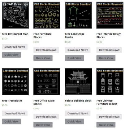 501 Bloques Autocad gratis para descargar 2D y 3D ¡Top CAD!