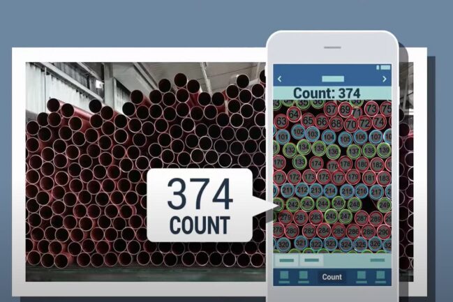 App to count construction materials and objects in 5 minutes