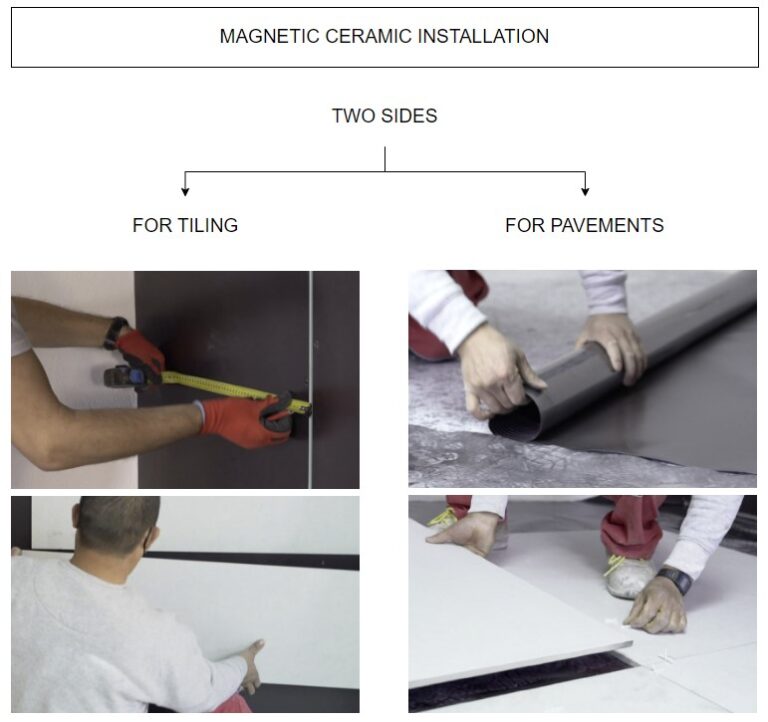 Magnetic ceramics: The easy way to lay tiles and flooring