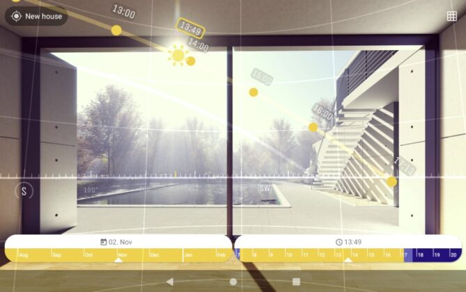 How much sun and shade your house will have. Top shadow map!