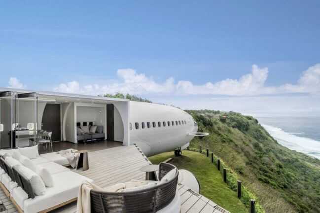 Descubre la villa más original de Bali ¡Un Boeing 737!