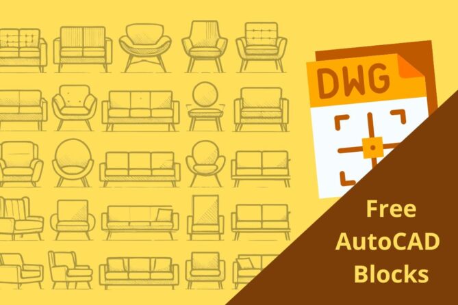 501 Free AutoCAD blocks for download: 2D - 3D. Top Drawings!